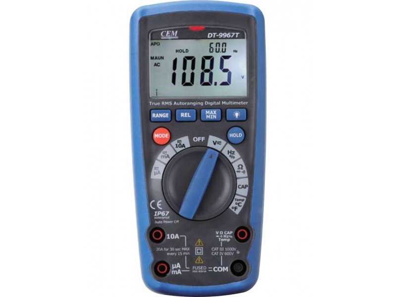 Multimetro Digital CEM DT-9967T True-RMS 6600 Contagens